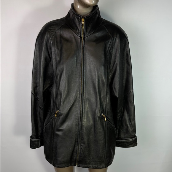 Lord & Taylor | Jackets & Coats | Lord Taylor Black 0 Leather Jacket ...